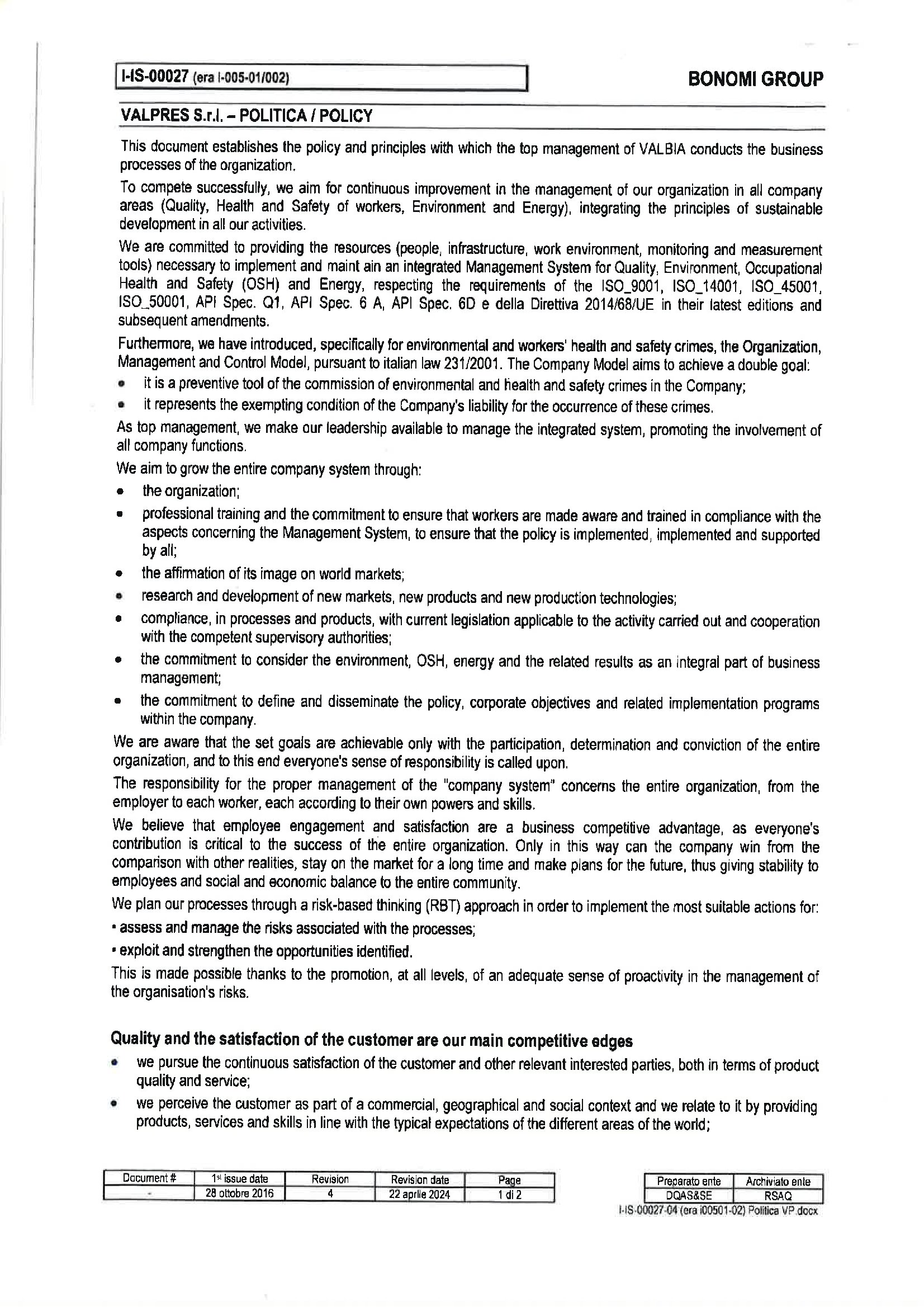 Valpres S.r.l. - Download